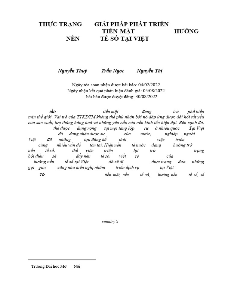 TH C TR NG Và Gi I Pháp | PDF