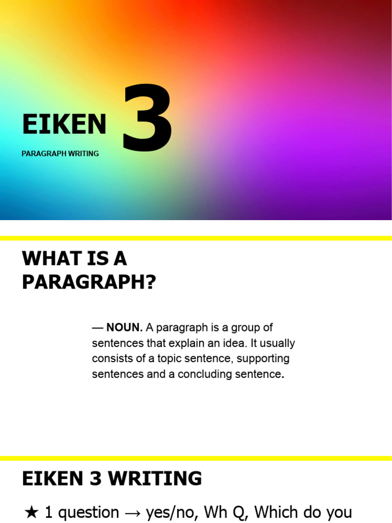 How To Write Eiken 3 1.0 | PDF | Grammar | Linguistics