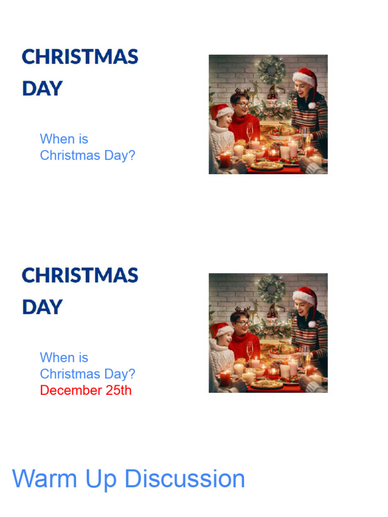 UK Christmas JHS | PDF