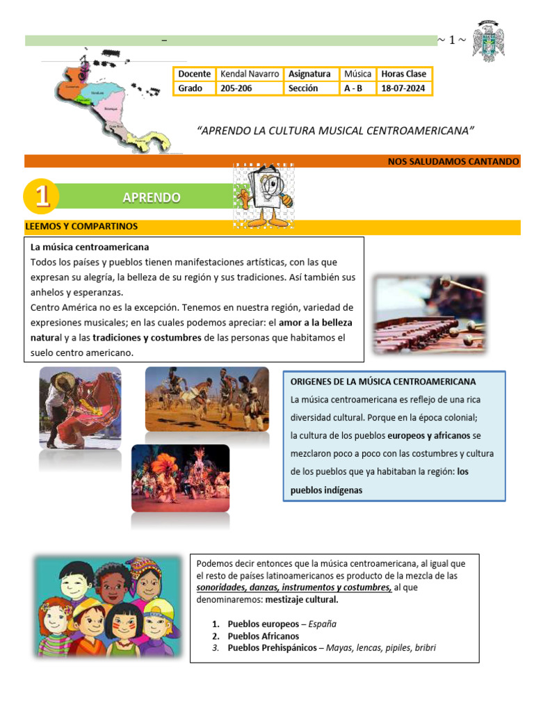 205-206 - Cultura Musical Centroamericana | PDF | Centroamérica ...