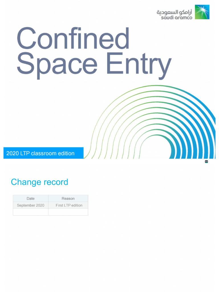 Confined Space 3rd Party WPR Notes | PDF