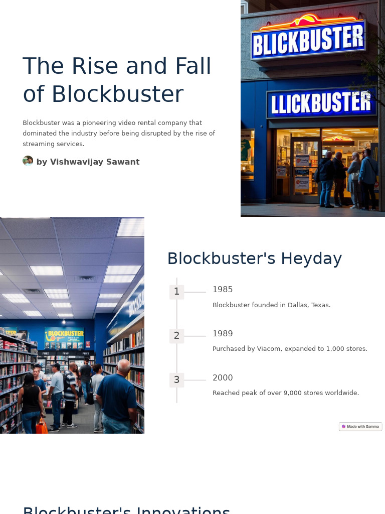 The Rise and Fall of Blockbuster | PDF