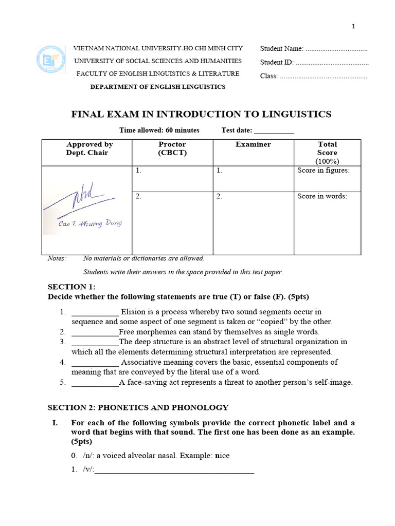 Clc-Intro-To-Ling-12-2021 2 | PDF | Word | Linguistic Morphology