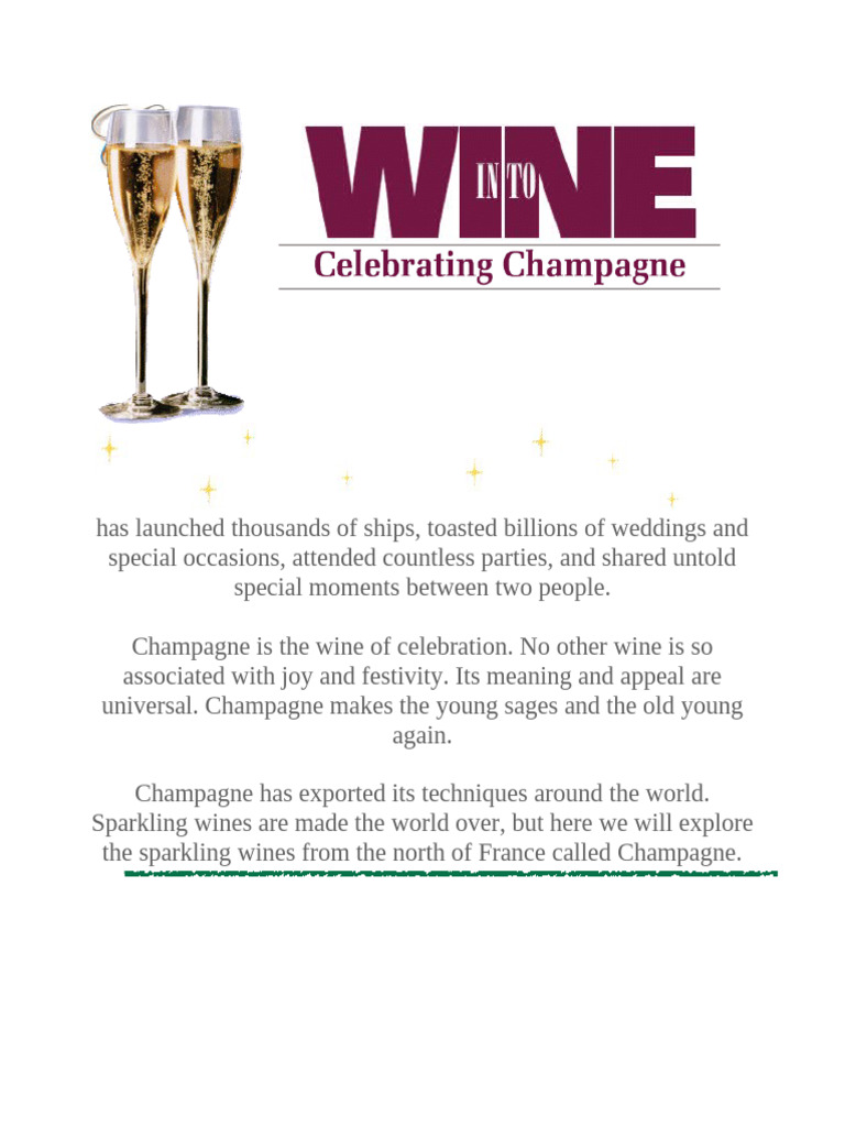The History of Champagne | PDF | Champagne | Wine