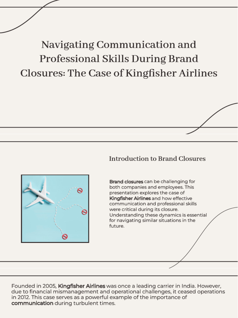 Slidesgo Navigating Communication and Professional Skills During Brand Closures The Case of ...