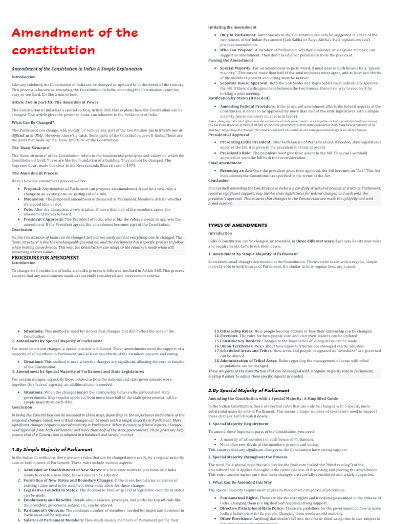 Request 10 | PDF | Constitutional Amendment | Supermajority