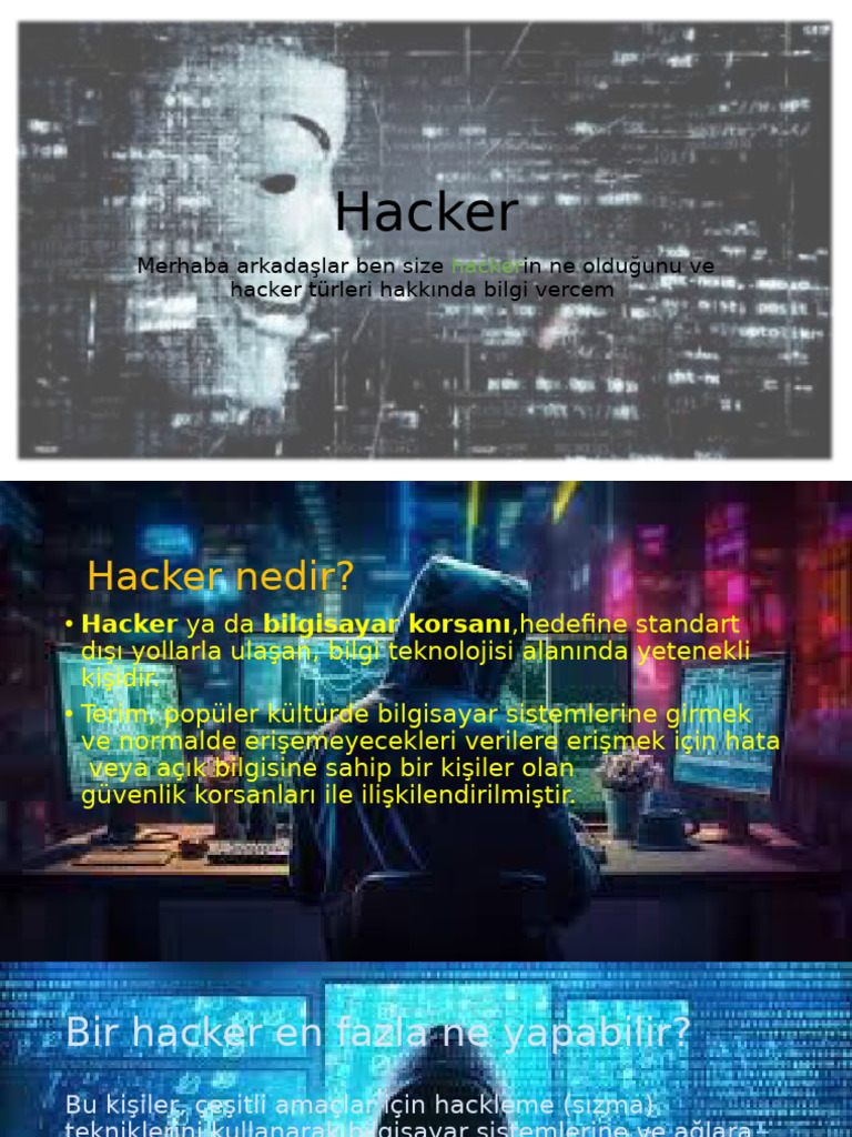 Hacker Nedir Sunum | PDF