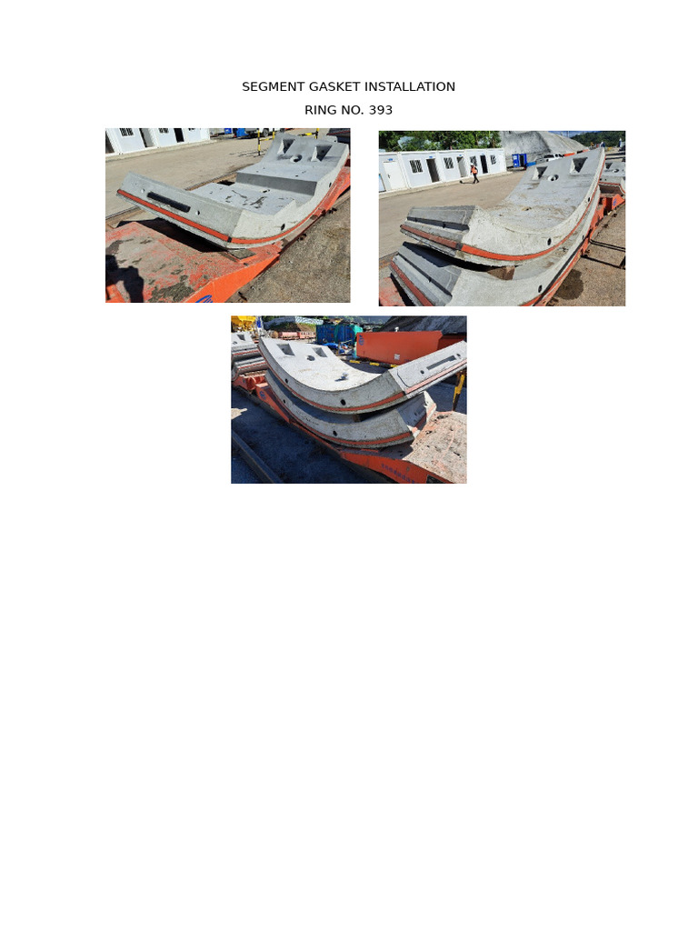 Segment Gasket Installation RING NO. 393 | PDF