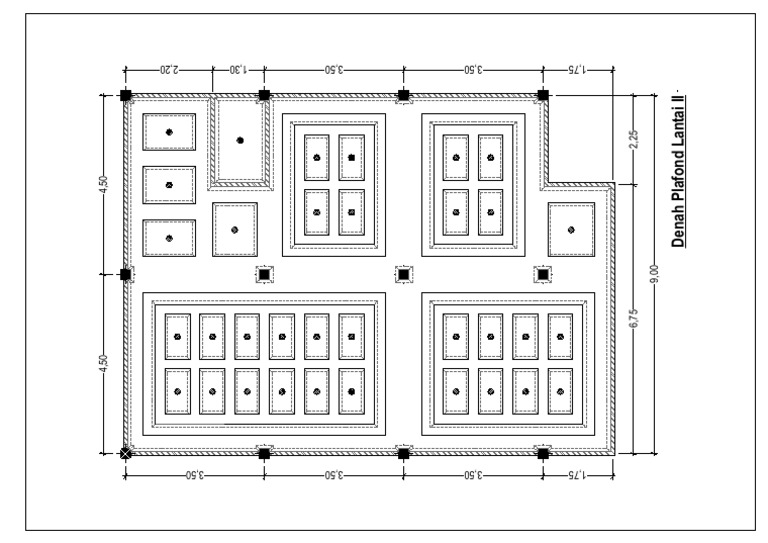 Denah Plafond B Model 1 | PDF