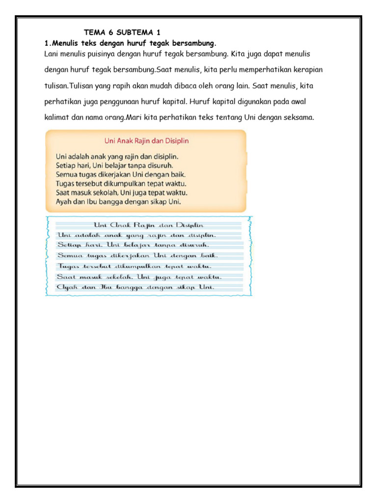 Subtema 1 Dan Subtema 2 Tema 6 | PDF