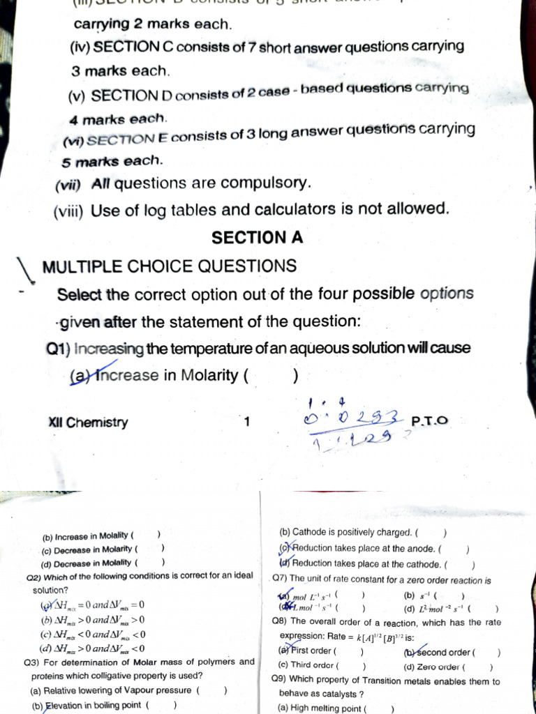 Mid term 12th | PDF | Applied And Interdisciplinary Physics | Quantity