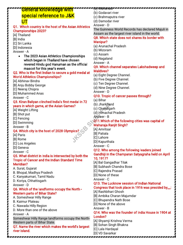 1000 GK MCQs (1) | PDF 1000 GK MCQs (1) | PDF