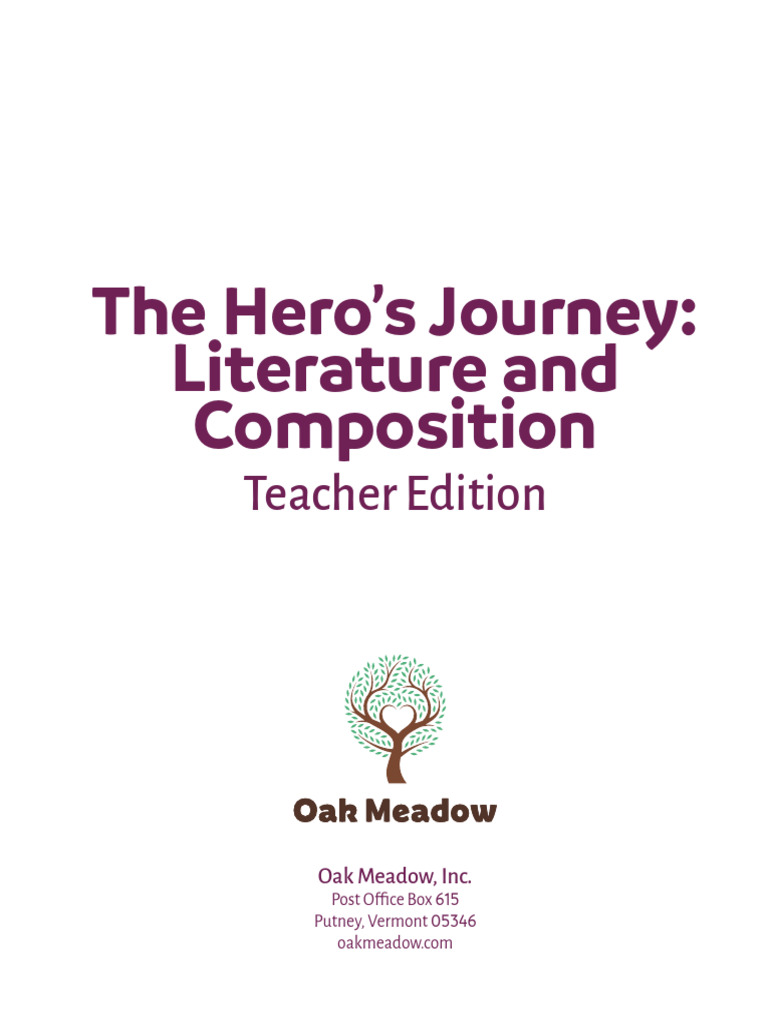 Heros Journey Literature Composition Teacher Edition Curriculum Sample ...