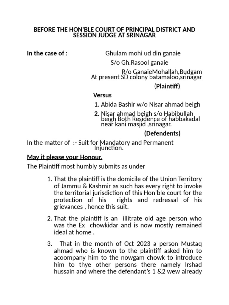 PERMENANT INJUNCTION | PDF | Common Law | Legal Concepts