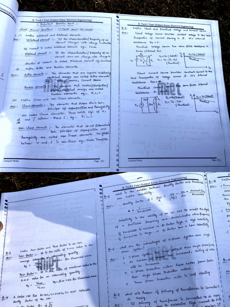 Electrical Compact Notes | PDF