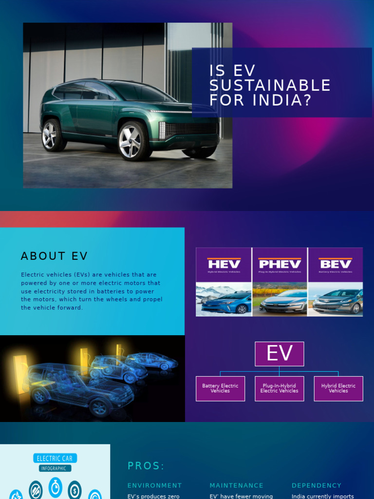 EV Sustainability in India: Pros & Cons | PDF | Electric Vehicle ...