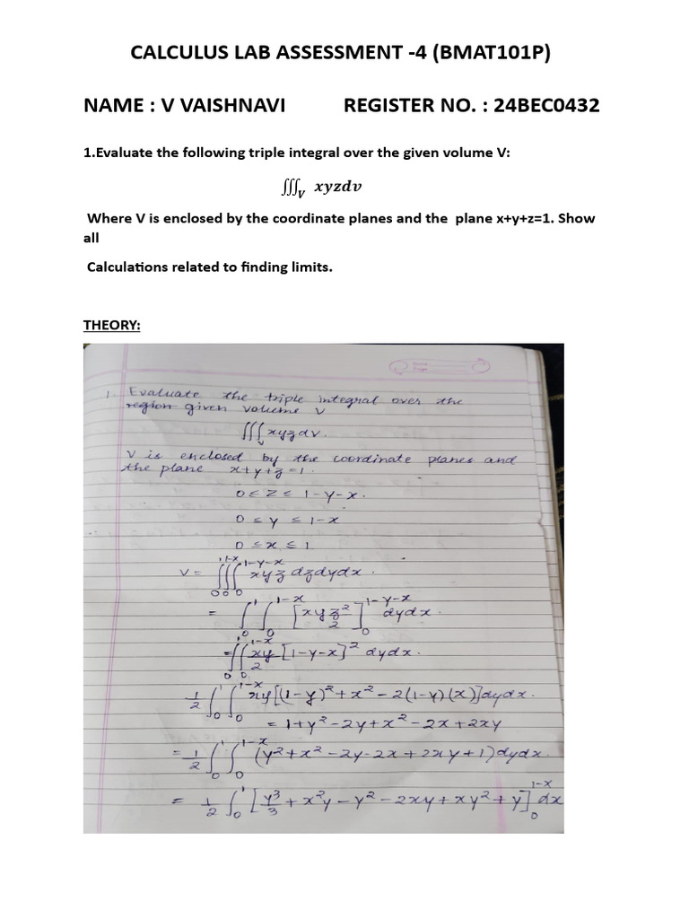 Calculus LA 4 | PDF