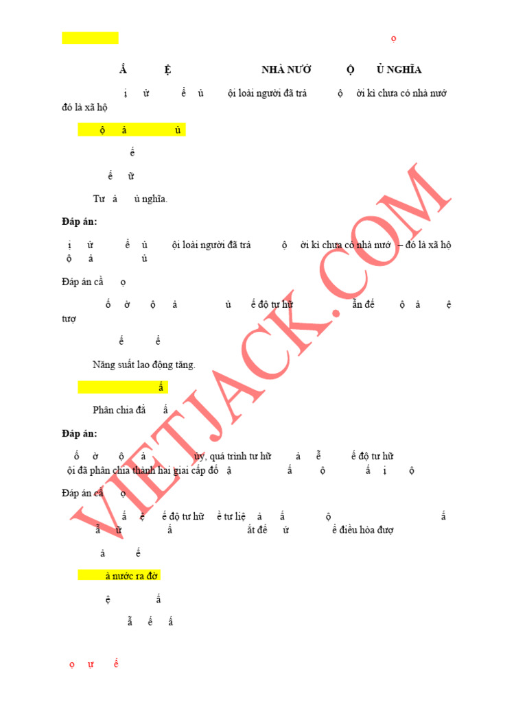 Trac Nghiem GDCD 11 Bai 9 | PDF