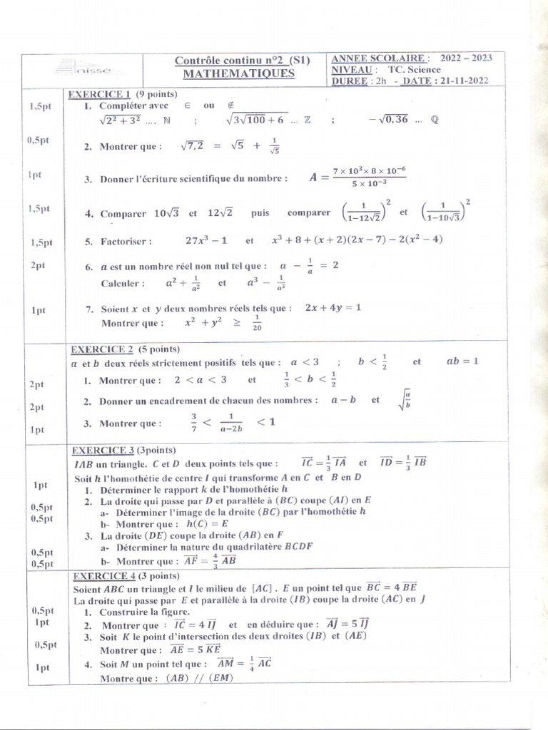 AIS_2122_TCS_S1_C2_Maths | PDF