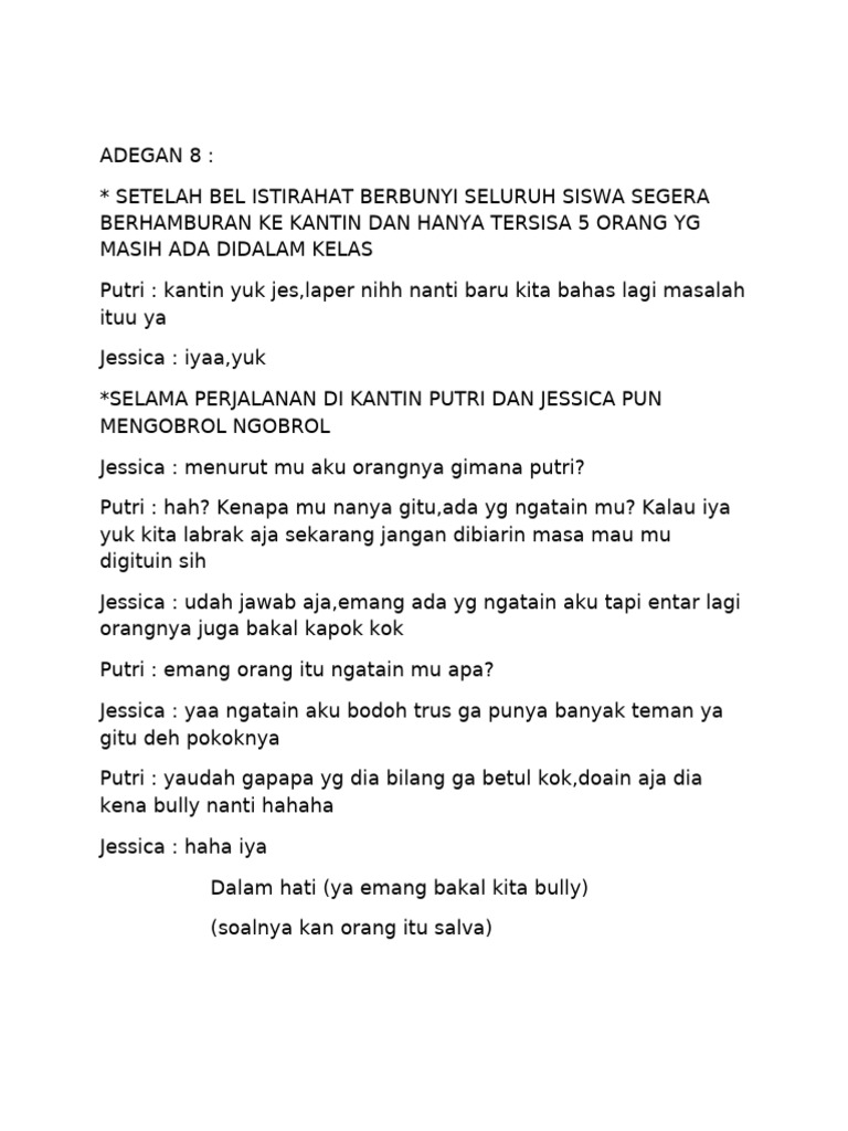 Dialog Drama Bullying | PDF