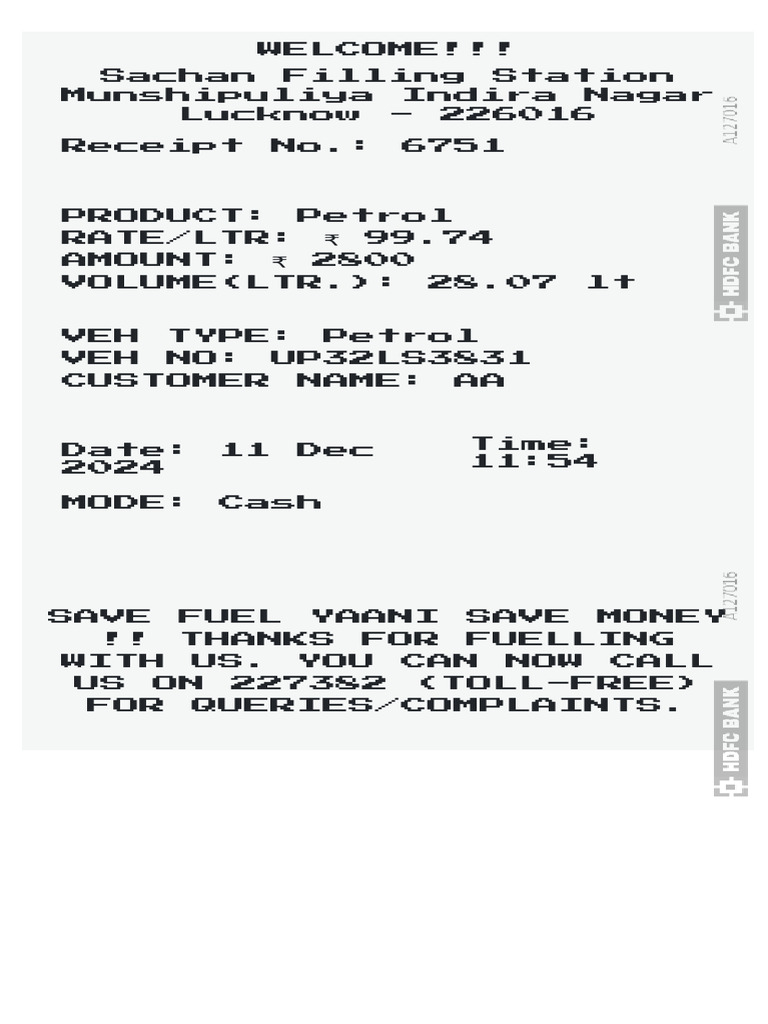 Fuel Bill Dec2 | PDF