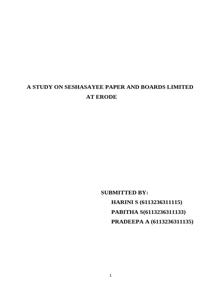 PABITHA SPB | PDF | Pulp (Paper) | Paper