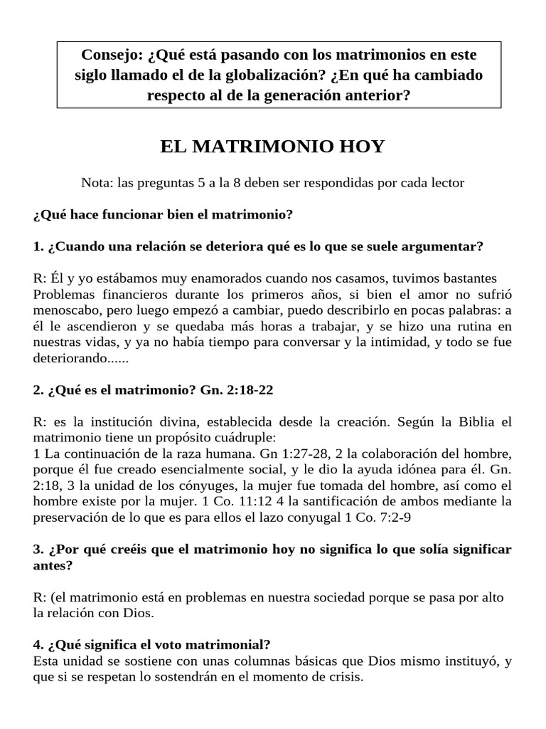 Matrimonio de Hoy | PDF | Matrimonio | Creencia religiosa y doctrina