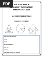 Maths Portfolio (COVER Page) - GR | PDF