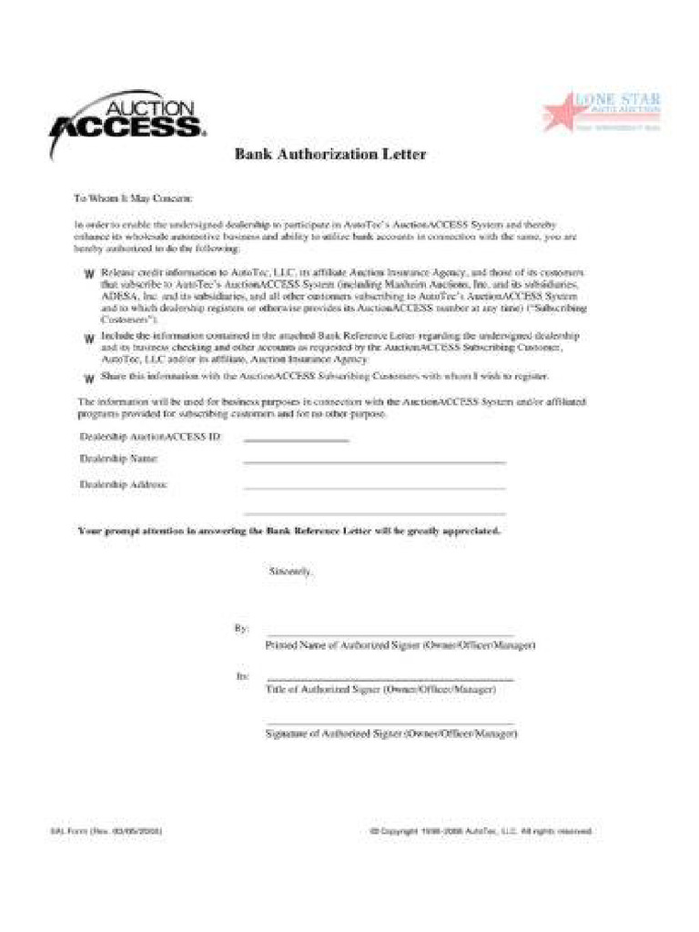 Formal-Bank-Authorization-Letter-Example1 | PDF