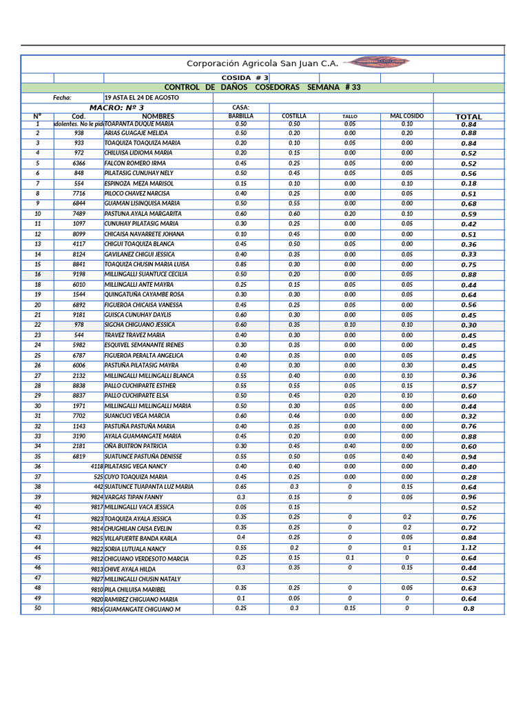 Semana 33 Mily | PDF