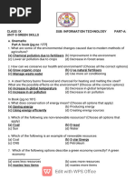 Class 9 - Green Skills | PDF