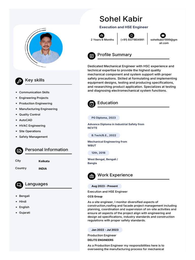 CV_SOHEL KABIR | PDF | Safety | Firefighting