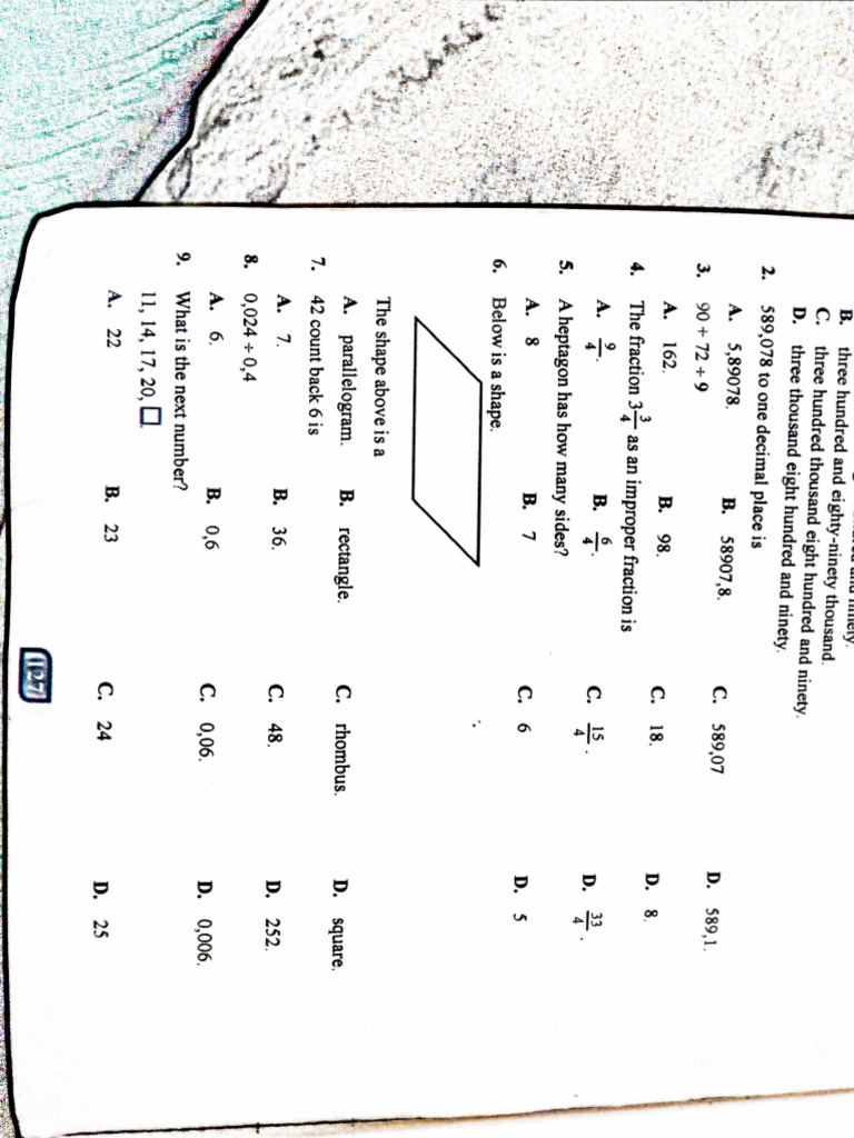 Maths Homework Grade 7 Red 21-Sep-2024 15-43-20 | PDF