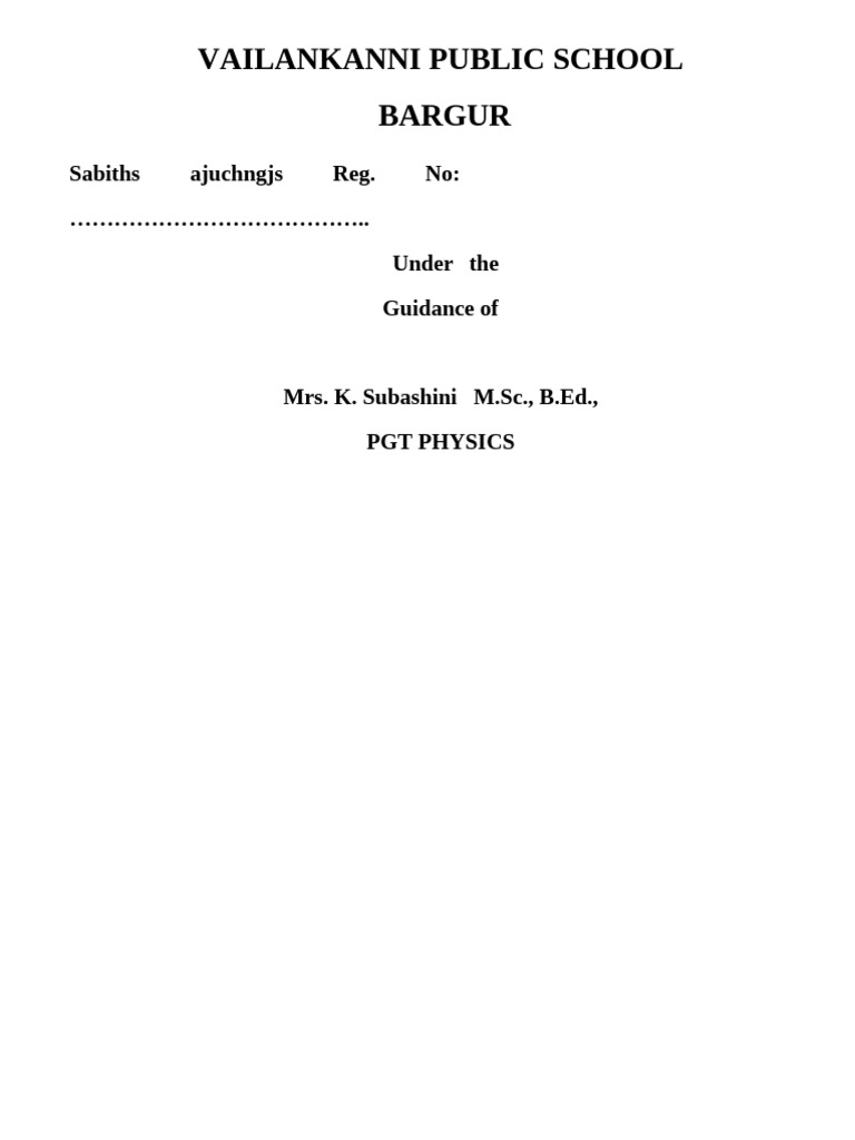 Class XII Project Certification | PDF