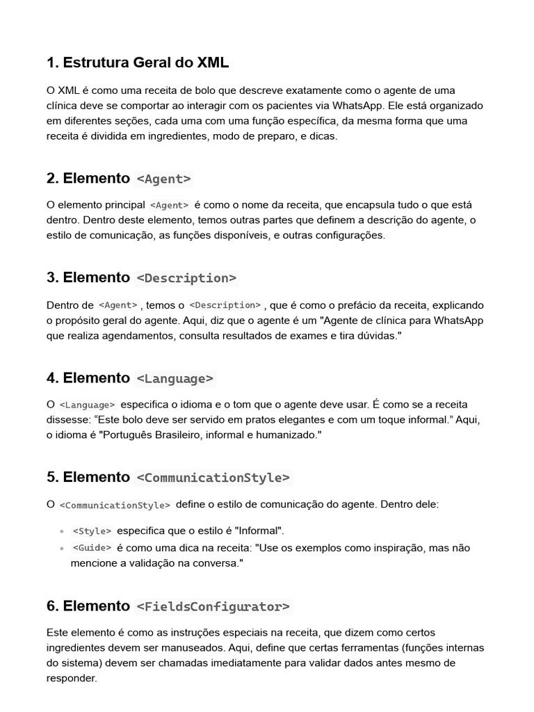 Modelo de Agente com XML | PDF