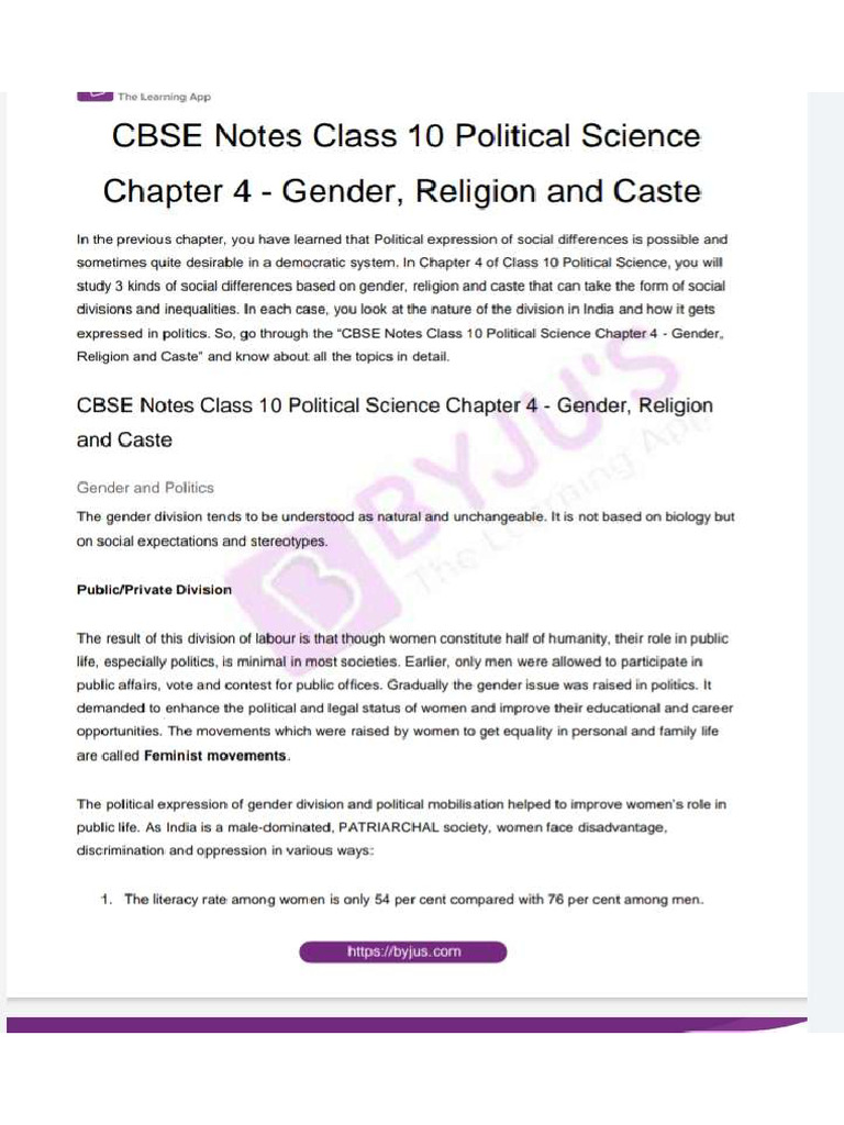 Civics chapter 4 notes | PDF