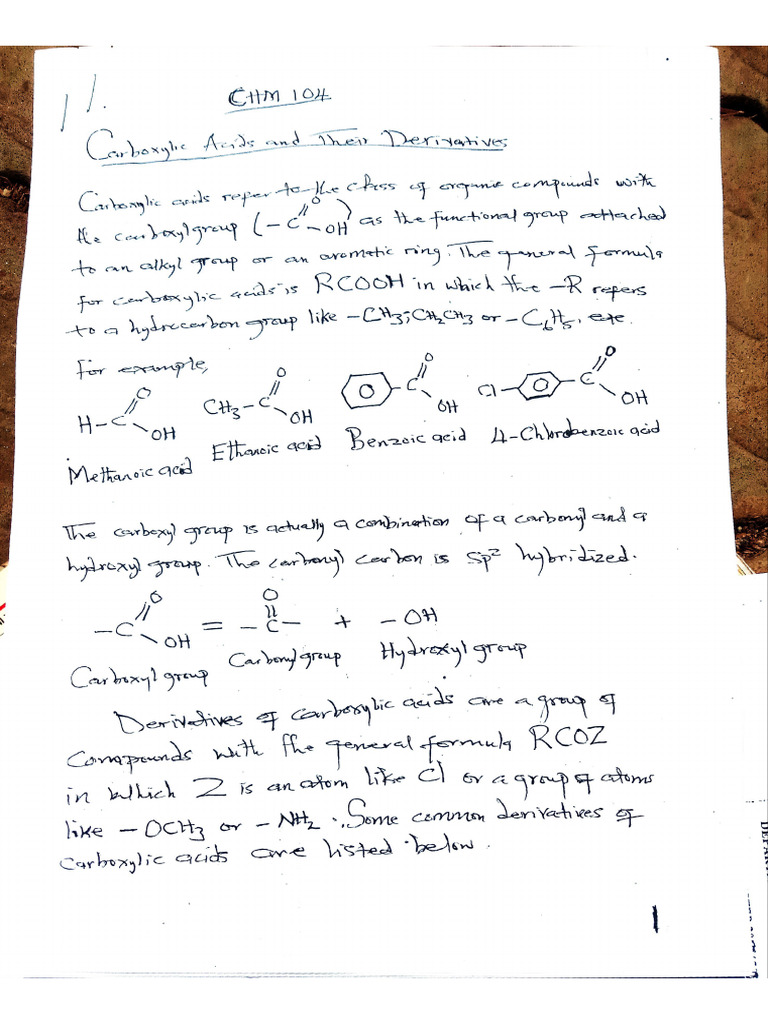 Carboxylic Acid ND Derivatives | PDF