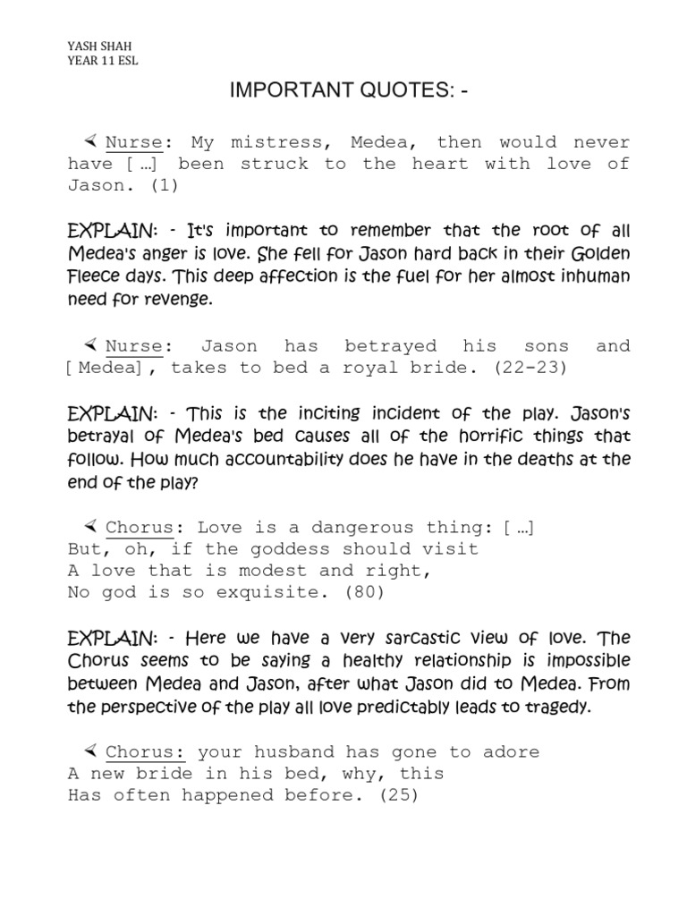 Medea Greek Tragedy Quotes Passion And Revenge Medea's Curse | David