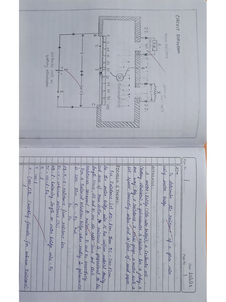 Meter Bridge (Unknown Resistance) | PDF