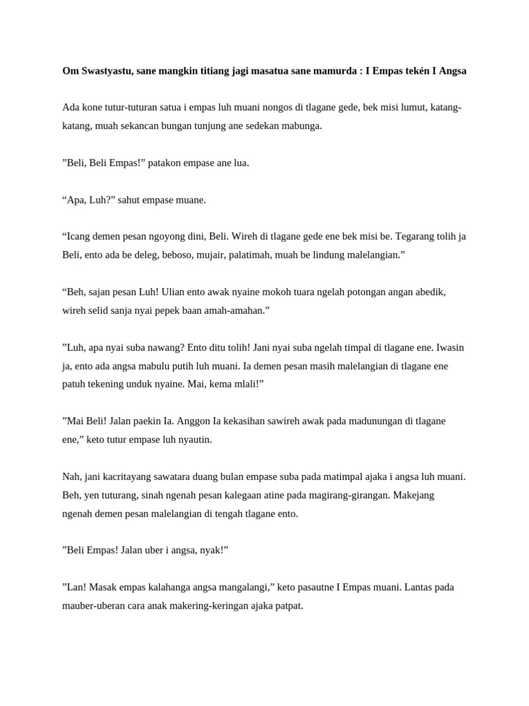 I Empas Tekén I Angsa | PDF