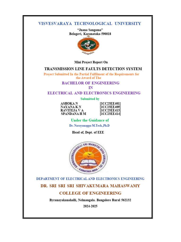 Transmission Line Faults Detection System Pdf Rectifier Electric Power Transmission
