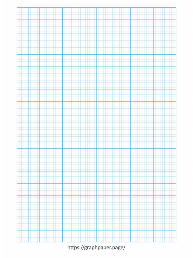 Millimeter Graph Paper Printable A4 Page | PDF