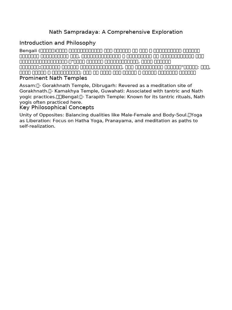 Nath Sampradaya | PDF