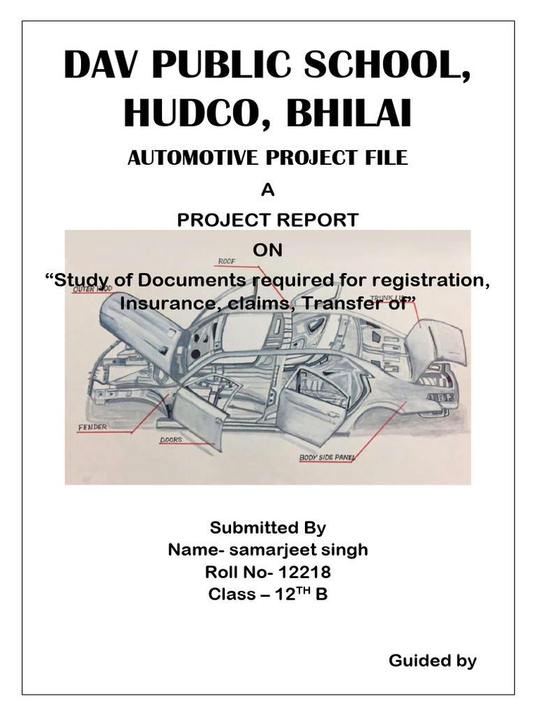 Automotive Project Front Page 4 | PDF