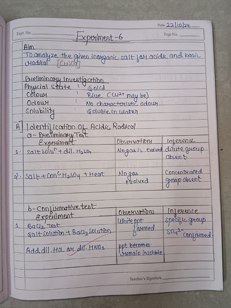 Experiment 6 Chemistry | PDF