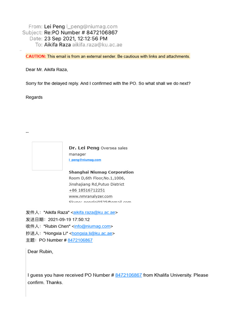 RePO Number # 8472106867 | PDF