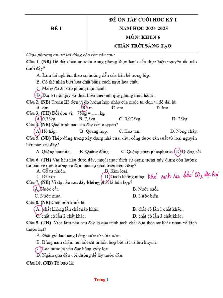 Bộ Đề KHTN | PDF