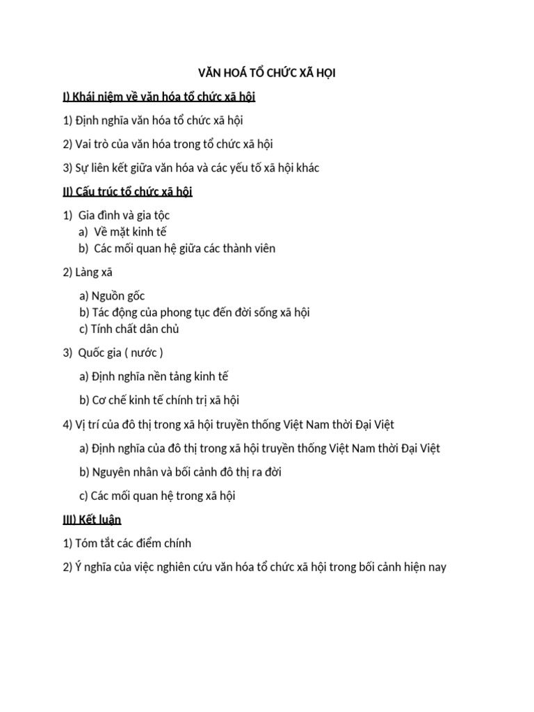 Nhóm 6 Csvh Văn Hoá Xã Hội | PDF