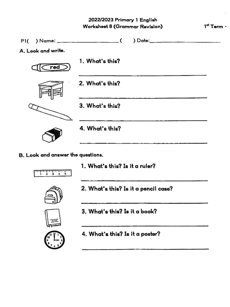 P1-Worksheet 8 | PDF