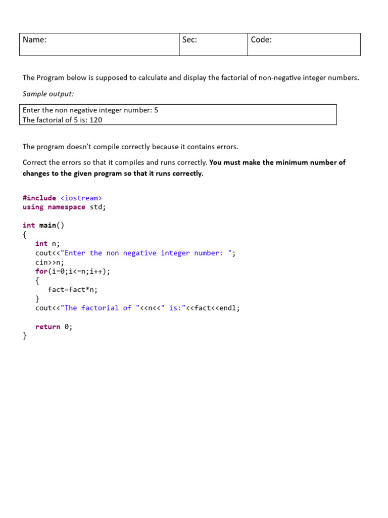 Sample For Lap Exam | PDF